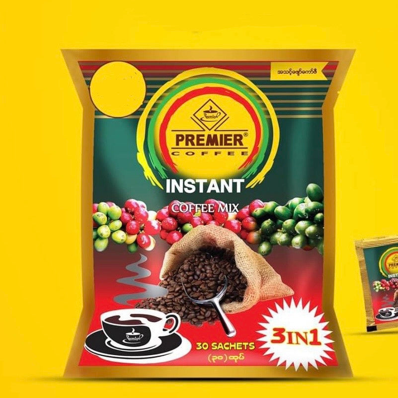 Premier 3 in 1 Instant Coffee Mix 30 Sachets – RANGOON